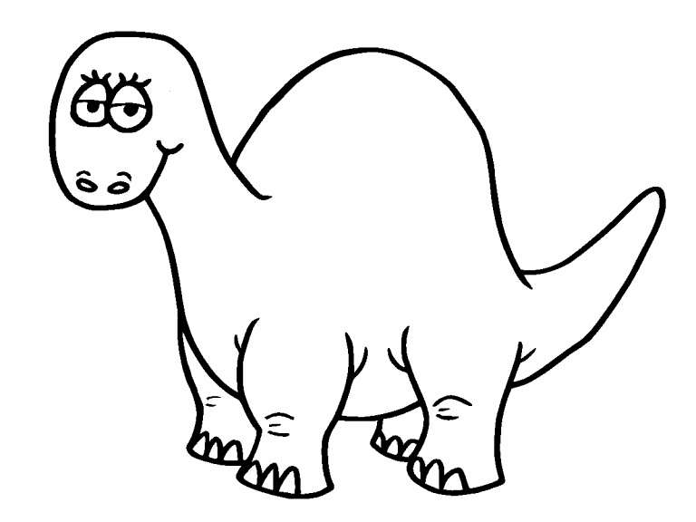 Bronte Brontosaurus coloring page - Coloring Pages 4 U