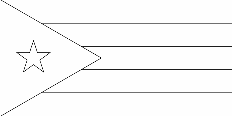 Cuban flag coloring page - Coloring Pages 4 U