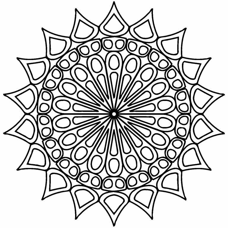 Charapatra Mandala coloring page - Coloring Pages 4 U